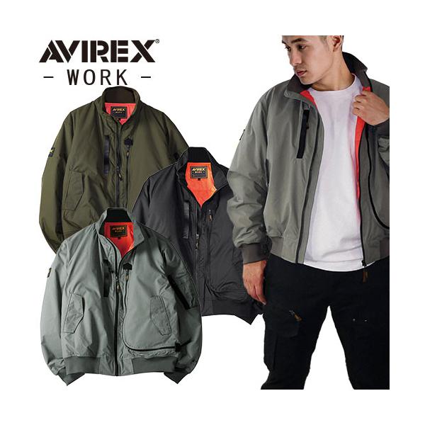 ◎配送方法：通常：宅配便（メール便不可商品）◎商品名：AVIREX-WORK- フライト防寒ジャケット◎メーカー：AVIREX-WORK-◎品番：AV501◎素材：表地：ナイロン100％（裏PUコーティング）、裏地：ポリエステル100％、中...