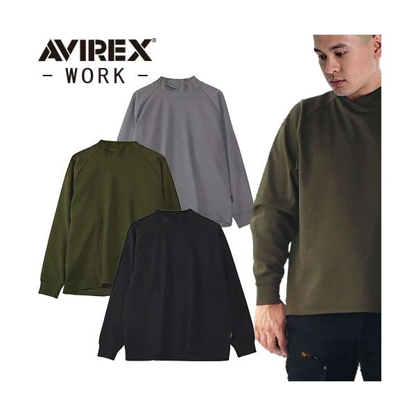 ◎配送方法：通常：宅配便（メール便不可商品）◎商品名： AVIREX WORK モックネックシャツ◎メーカー：avirex（アヴィレックス）◎品番：AV804◎素材：表生地：綿53％・ポリエステル47％◎ブランド： AVIREX WORK◎...