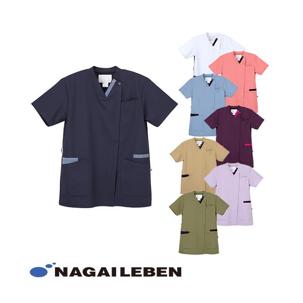 ◎配送方法：通常：宅配便（メール便不可商品）◎商品名：男女兼用スクラブ◎メーカー：ナガイレーベン◎品番：JY-1322、JW-1422◎商品説明：アシンメトリーな衿配色のシンプルな男女兼用スクラブ。左腰にペンなどを掛けられる3連ループや、底...