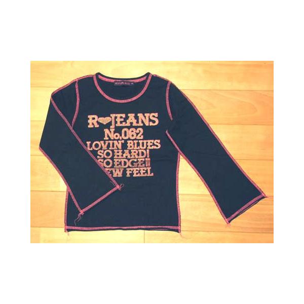 RONI ロニィ ロニ ロニー 子供服  女の子 女 女子 女児 長袖 Ｔシャツ ロンt トップス 黒 ラメ S 約 110cm ★3 キッズ アウトレット リサイクル 古着 子ども服リサイクル ブランド 子供服 子ども服 こども服 中古 ...