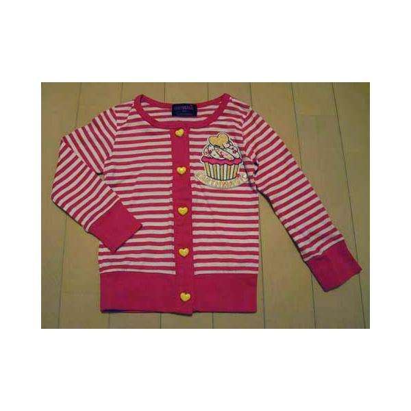 アースマジック EARTH MAGIC アウトレット 子供服  女の子 女 女子 女児 長袖 カットソー カーディガン カーデガン カーデ 100cm ★3 キッズ  ユーズド ガールズ アウトレット リサイリサイクル ブランド 子供服 子...