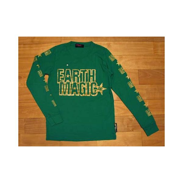 アースマジック EARTH MAGIC 子供服  女の子 女 女子 女児 長袖 Ｔシャツ トップス カットソー プルオーバー 緑 160cm ★3 キッズ ジュニア  ユーズド ガールズ  アウトレットリサイクル ブランド 子供服 子ども服...