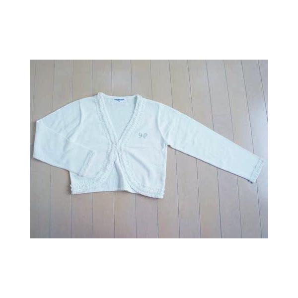 【sale セール 30%off 1/7-1/20】ポンポネット pom ponette 子供服  女の子 長袖  ボレロ カーディガン カーデガン カーデ 130cm ★3 キッズ  ガールズ   古着   子供 子どもリサイクル ブラン...