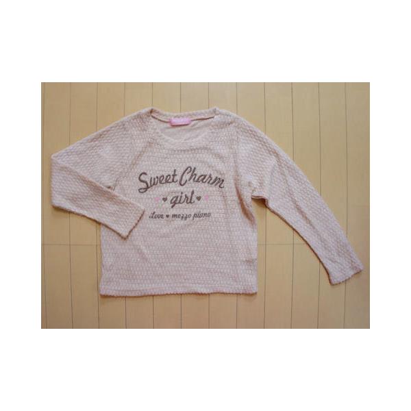 【sale セール 30%off 1/7-1/20】メゾピアノ ジュニア メゾピアノジュニア mezzo piano junior アウトレット 子供服 女の子 S 140cm 長袖 ニット セーター ピンク 秋 冬 ★3 トップス  ガー...