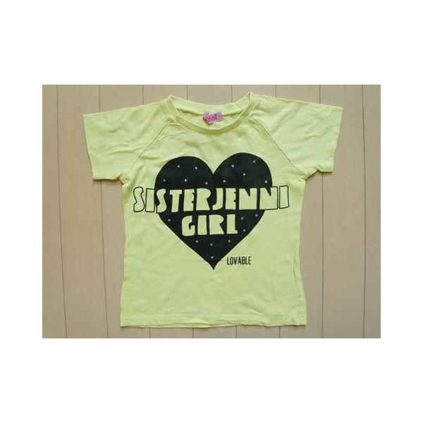 シスタージェニィ シスタージェニー sister jenni アウトレット 子供服  女の子 女 女子 120cm 半袖 Tシャツ プルオーバー カットソー 黄 ハート 春 夏 ★3  ガールズリサイクル ブランド 子供服 子ども服 こども...