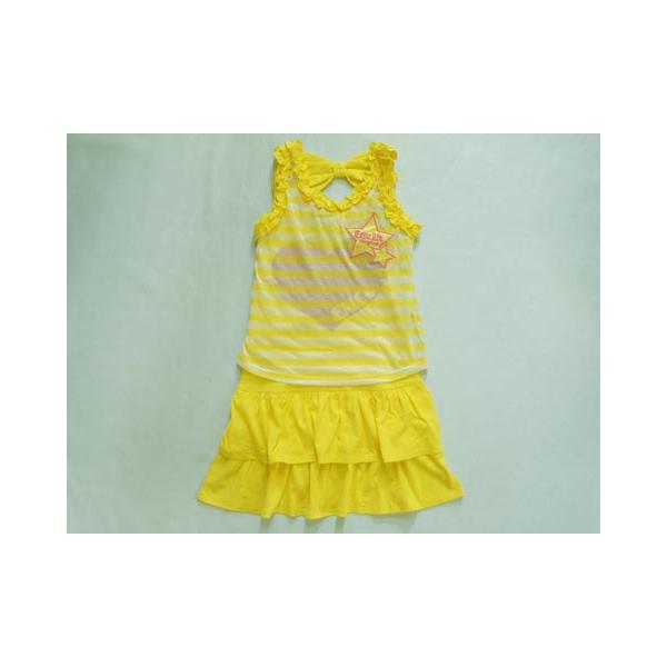 【sale セール 30%off 3/4-3/17】アースマジック earth magic アウトレット 子供服 女の子 女 女子 140cm  ワンピース タンクトップ ノースリーブ 2点 春 夏 ★4  ガールズ 女児 キッズ ジュニア...