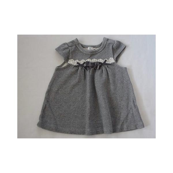 組曲 kumikyoku アウトレット 子供服 女の子 女 女子 BM 約 80cm 90cm ベビー服 ジャンパースカート グレー 秋 冬 ★3  冬服 ガールズ 女児 キッズ ベビー  古着 子ども服 こどもリサイクル ブランド 子供服...