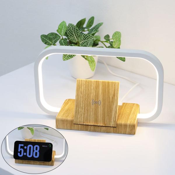 ■代表SKU25500562■サイズ幅24×奥行8.5×高さ14.8(cm)■カラー1色■機能1ワイヤレス充電■機能23段階調光■機能3滑り止め付き■梱包サイズ約25x9x15.5(cm)■原産国中国スマホをワイヤレスで充電できるテーブルデ...