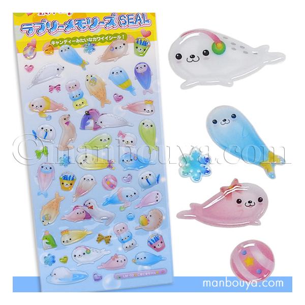 ころころとしたカラフルなあざらし達が可愛い、 ドロップみたいにぷっくりツヤツヤなキャンディポップシールです。シール自体に1mmほどの厚みがあるので、ぷっくり立体的。マットなカラーと半透明のカラーの部分が混ざっているので、とても涼しげで綺麗な...