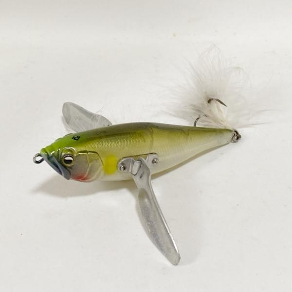 ■商品説明 ＜サイズ実寸＞  Length: 114.0mm  Weight: 1oz  ルアータイプ: ハードルアー＜カラー＞#DG015 OTORI＜付属品＞無し※写真のもので全てです。ランク :　B　＜ランク一覧＞N ：新品・未使用の...