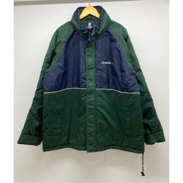 ■商品説明 ＜サイズ表記＞  サイズ: XL＜サイズ実寸＞  着丈:約 80cm  身幅:約 75cm  裄丈:約 93cm＜素材＞コットン / ポリエステル＜カラー＞グリーン×ネイビー＜付属品＞無し※写真のもので全てです。※トップボタン破...