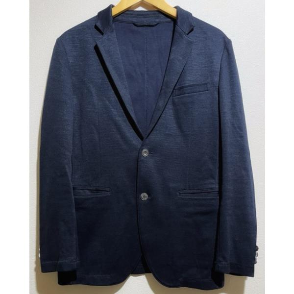 ■商品説明 ＜サイズ表記＞  サイズ: 46＜サイズ実寸＞  肩幅:約 44cm  着丈:約 68cm  身幅:約 45cm  袖丈:約 60cm＜素材＞麻 / コットン / ポリエステル＜カラー＞ダークネイビー＜付属品＞無し※写真のもので...