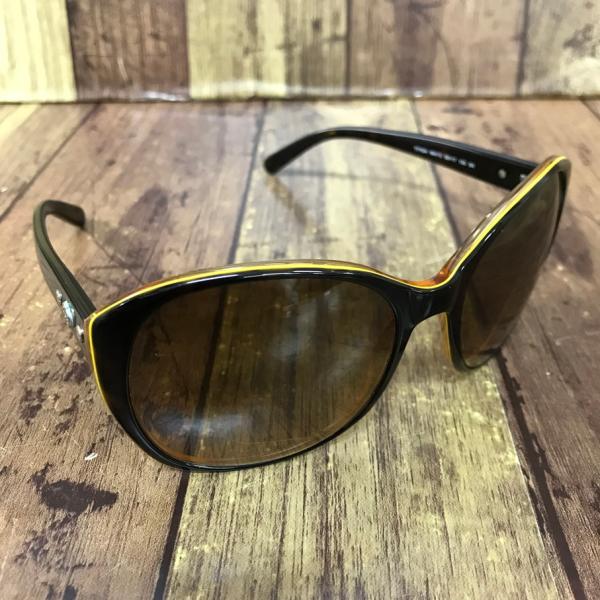 ■商品説明 ＜サイズ実寸＞  幅:約 13cm  テンプル:約 13.2cm  レンズ縦:約 4.9cm  レンズ横:約 5.5cm＜カラー＞ ブラウン＜付属品＞ ナイロンポーチ、ケース※写真のもので全てです。※フレーム歪みレンズにキズ、汚...