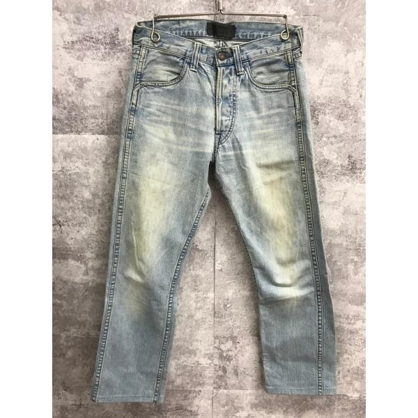 ■商品説明 ＜サイズ表記＞  サイズ: 30＜サイズ実寸＞  総丈:約 90cm  股上:約 26cm  股下:約 67.5cm  ウエスト:約 74cm  ヒップ:約 100cm  ワタリ幅:約 26cm  裾幅:約 19cm＜素材＞コッ...