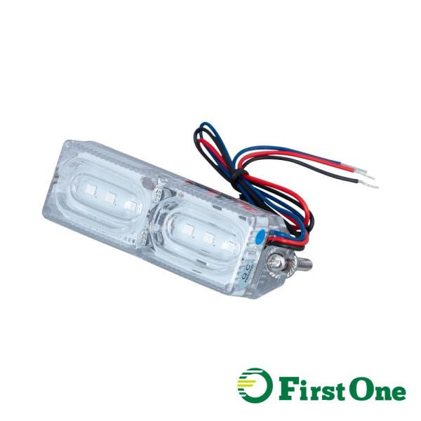 小さなボディに高輝度LEDを使用しストロボ発光でインパクト抜群！！左右同時フラッシュとランダムに点灯する左右交互フラッシュが選べます！■製品仕様○サイズ：87×26×高さ17mm○ネジピッチ：80mm○材質：樹脂○定格（DC24V）：120...