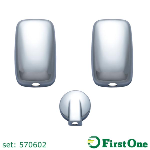 【商品詳細】商品名：ミラーカバー3点セットいすゞ NEWエルフマツダ タイタン2tワイド車　140Φアンダーミラー付車■ 商品コード：570602■ メーカー：ジェットイノウエ■ 適合車種(年式)：いすゞ NEWエルフ (H2.5〜H11....