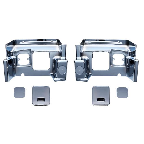 エアループプロフィア〜NEWプロフィア後期型用のサイドステップパネル。交換式。足元を美しく仕上げて装飾効果アップ!!■製品仕様適合車種:エアループプロフィア/NEWプロフィア後期（H19.6〜H29.4）材質:樹脂/クロームメッキ※ LH側...