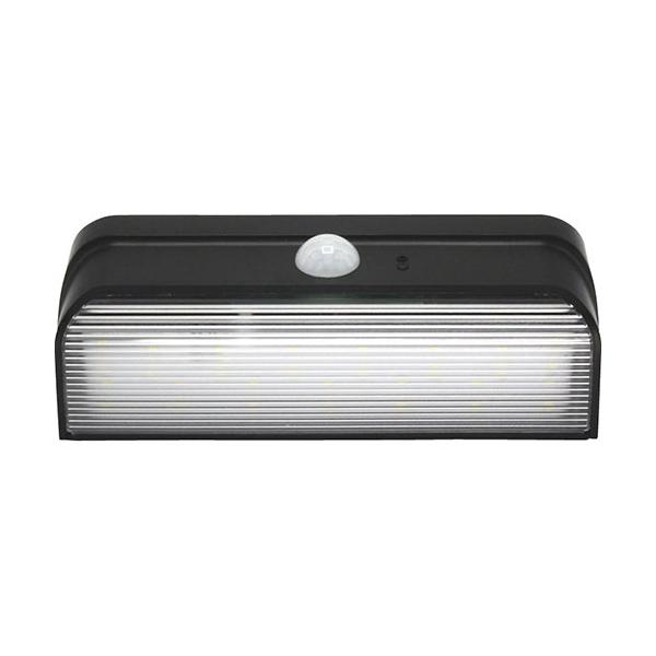 C6142610 LEDソーラー ウォールライト (横型) ブラック ※詳細は商品説明をご確認下さい。商品ページは縦長です。