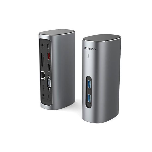 TP-8177 12-in-1 USB-C タワードッキングステーション アルミニウム合金 グレー ※詳細は商品説明をご確認下さい。商品ページは縦長です。