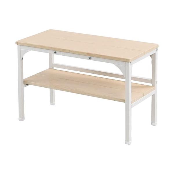 K50905749 玄関ベンチ棚板付 木目調ナチュラル ※詳細は商品説明をご確認下さい。商品ページは縦長です。