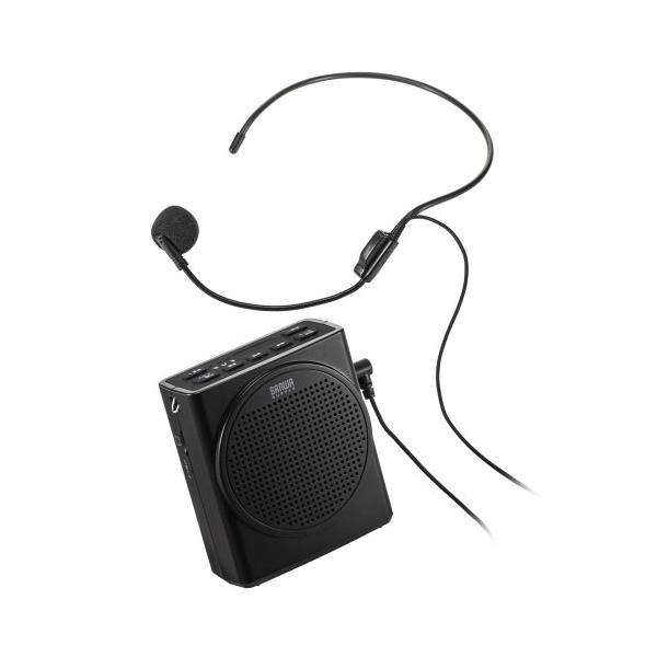 MM-SPAMP19 従来品よりも出力アップした最大13Wのポータブル拡声器スピーカー。ハンズフリーで説明をしながらの拡声案内に最適。 ※詳細は商品説明をご確認下さい。商品ページは縦長です。