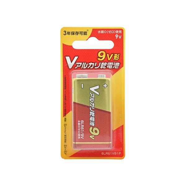 6LR61VB1P Vアルカリ乾電池 9V形 1本パック 08-4130 ※詳細は商品説明をご確認下さい。商品ページは縦長です。