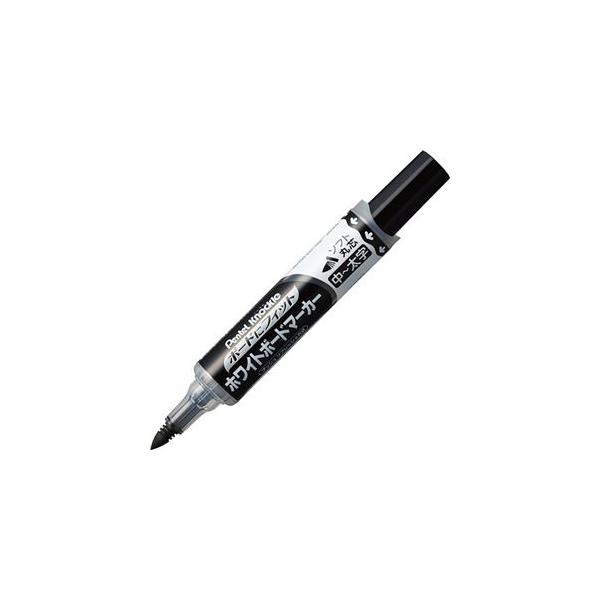 EMWL5BF-A 【商品名】(まとめ) ぺんてる ノックル ボードにフィット ホワイトボードマーカー 中-太字・ソフト丸芯 黒 EMWL5BF-A 1本 【×20セット】 ※詳細は商品説明をご確認下さい。商品ページは縦長です。(ソフトバン...