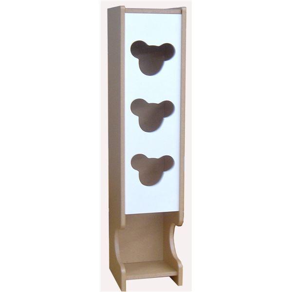 【商品名】 トイレラック/トイレットペーパー収納 【約幅14×奥行14.5×高さ61cm】 ホワイト フタ付き ペーパー約5個収納可 日本製 【ジャンル・特徴】 トイレットペーパーケース ペーパーストック ペーパーストッカー トイレ用品 お...