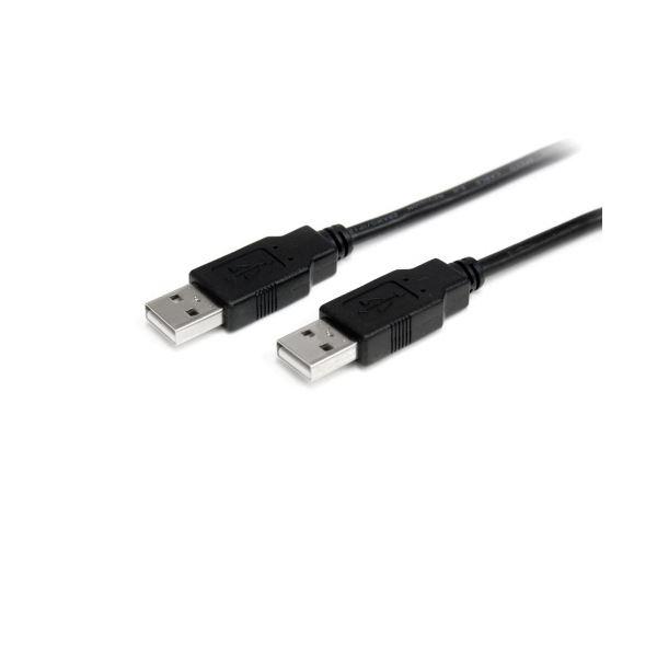 【商品名】 StarTech.com USB2.0ケーブル 1m Type A-Type A オス／オス ブラック USB2AA1M1本  ※詳細は商品説明をご確認下さい。商品ページは縦長です。(ソフトバンク・ワイモバイルまとめて支払い、d...