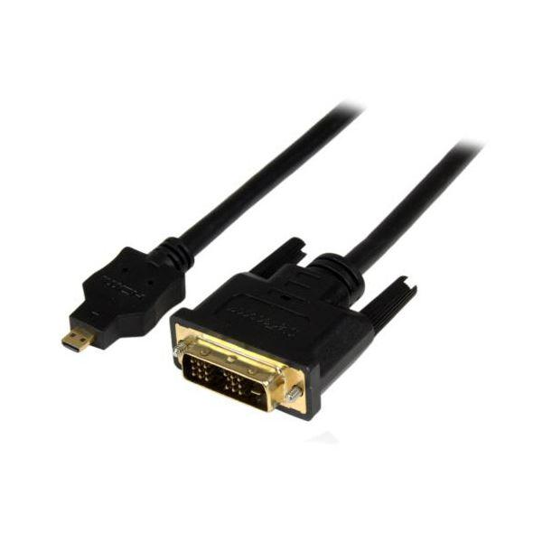 【商品名】 StarTech.com Micro HDMI-DVI-D変換ケーブル 2m HDDDVIMM2M 1本  ※詳細は商品説明をご確認下さい。商品ページは縦長です。(ソフトバンク・ワイモバイルまとめて支払い、d払い、auかんたん決...