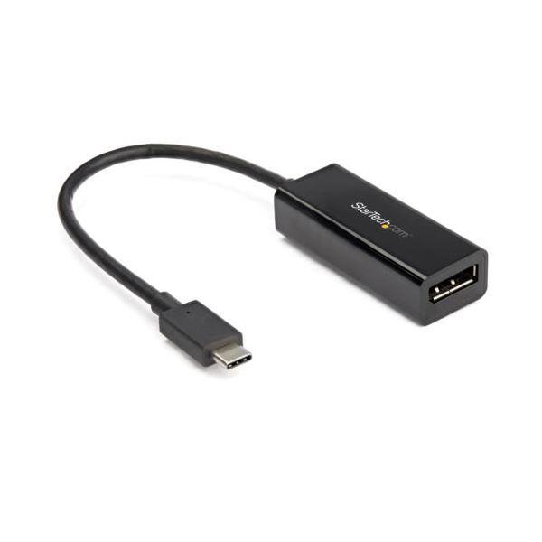 【商品名】 StarTech.com USB TypeC-DisplayPort変換アダプタ ブラック CDP2DP14B 1個  ※詳細は商品説明をご確認下さい。商品ページは縦長です。(ソフトバンク・ワイモバイルまとめて支払い、d払い、a...