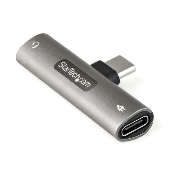 【商品名】 StarTech.com USB Type-C イヤホンジャック 変換アダプタ 60W PD 同時充電対応 CDP235APDM1個  ※詳細は商品説明をご確認下さい。商品ページは縦長です。(ソフトバンク・ワイモバイルまとめて支...