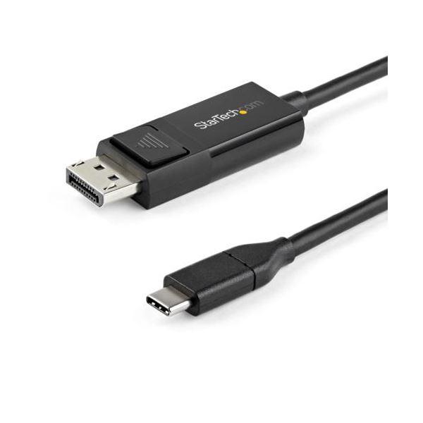 【商品名】 StarTech.com USB TypeC-DisplayPort 1.2変換ケーブル 2m ブラック CDP2DP2MBD1本  ※詳細は商品説明をご確認下さい。商品ページは縦長です。(ソフトバンク・ワイモバイルまとめて支払...