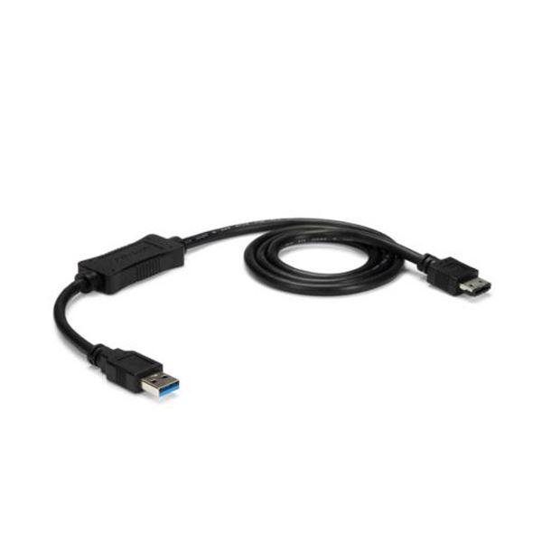 【商品名】 StarTech.com USB 3.0 - eSATA変換アダプタケーブル 91cm USB3S2ESATA3 1本  ※詳細は商品説明をご確認下さい。商品ページは縦長です。(ソフトバンク・ワイモバイルまとめて支払い、d払い、...