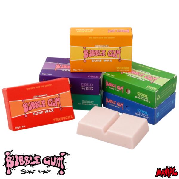 【発売日：2025年03月17日】【 BUBBLE GUM - Original Formula 】1984 年以来カリフォルニアで手作業で注がれてきたバブルガムのサーフワックスはパフォーマンスを向上させ、ボードとのコンタクトを保つように設...
