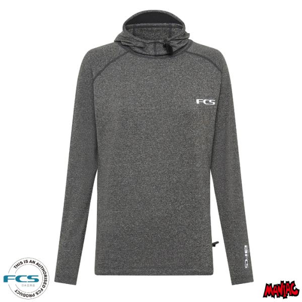 【発売日：2025年05月05日】【 ESSENTIAL HOODED LS RASH VEST 】真夏のサーフィン、海外トリップ、レジャーに最適なフード付き長袖ラッシュ。ウエスト部分（裾）には滑り止めのシリコンテープを搭載。また、アジャス...