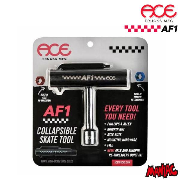 【発売日：2024年01月09日】【3980円(税込)以上のご注文で送料無料!!】※沖縄・離島地域では別途中継料が発生します。ACE TRUCK SKATE TOOL AF1クラシックツールよりもさらに小さいサイズです。ホイールとトラックの...