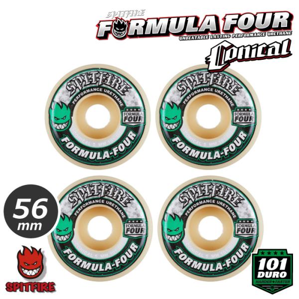 【発売日：2025年12月18日】FORMULA FOUR（F4）SPITFIREが独自に開発した良質な高性能ウレタン素材を使用した、FORMULA FOUR (F4) シリーズ！従来のウィールよりも軽く、スピードも早く、なおかつ磨耗・パン...