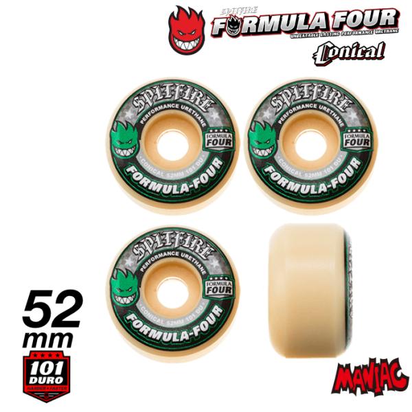 【発売日：2024年03月30日】FORMULA FOUR（F4）SPITFIREが独自に開発した良質な高性能ウレタン素材を使用した、FORMULA FOUR (F4) シリーズ！従来のウィールよりも軽く、スピードも早く、なおかつ磨耗・パン...