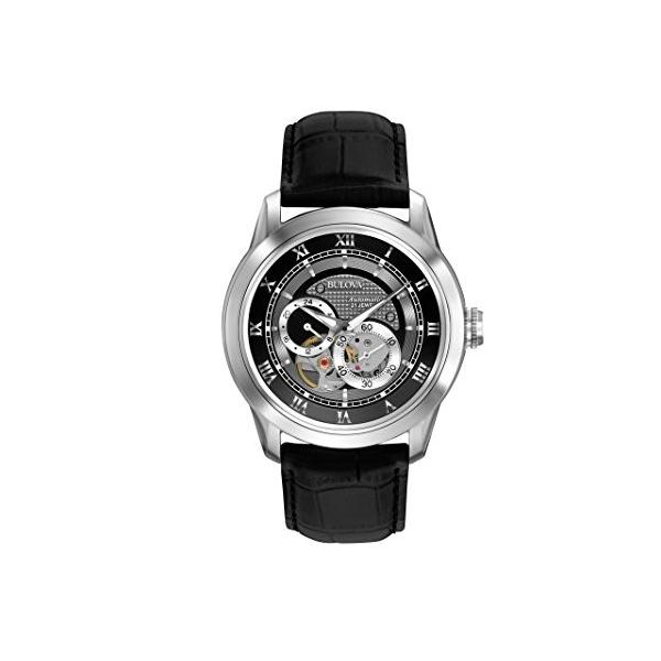 ブローバ Bulova ステンレス ケース42mm 自動巻き 96A135腕時計 ブローバ メンズ 96A135 Bulova Men's 42mm Automatic Watch with 24-Hour Sub Dial, Exhibi...