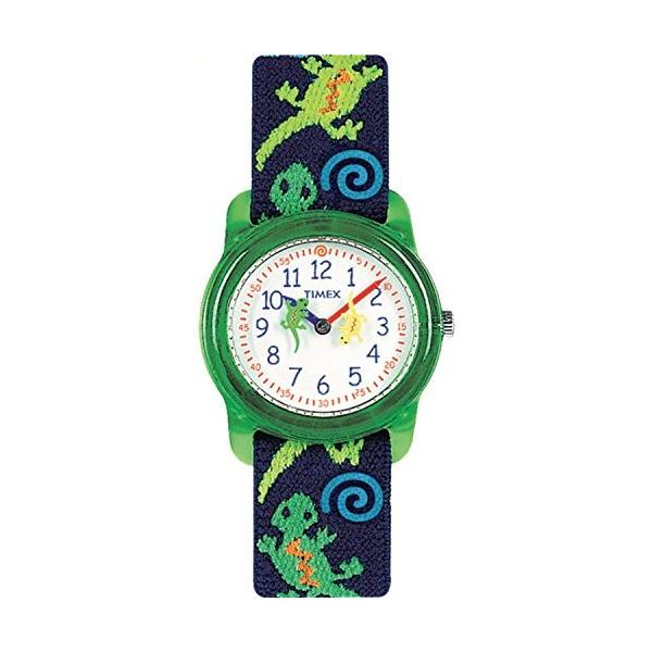腕時計 タイメックス メンズ T72881 Timex Kids T72881 Lizards Watch with Multi-Colored Elastic Fabric Strap海外限定品を迅速輸入！5〜15営業日にて発送します。商...