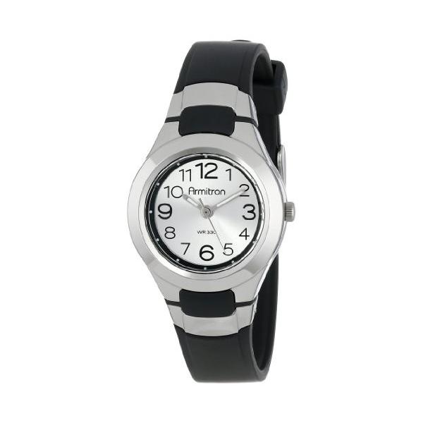 腕時計 アーミトロン メンズ 25/6418BLK Armitron Sport Unisex 25/6418BLK Analog Easy-to-Read Dial Black Resin Strap Watch海外限定品を迅速輸入！5〜...