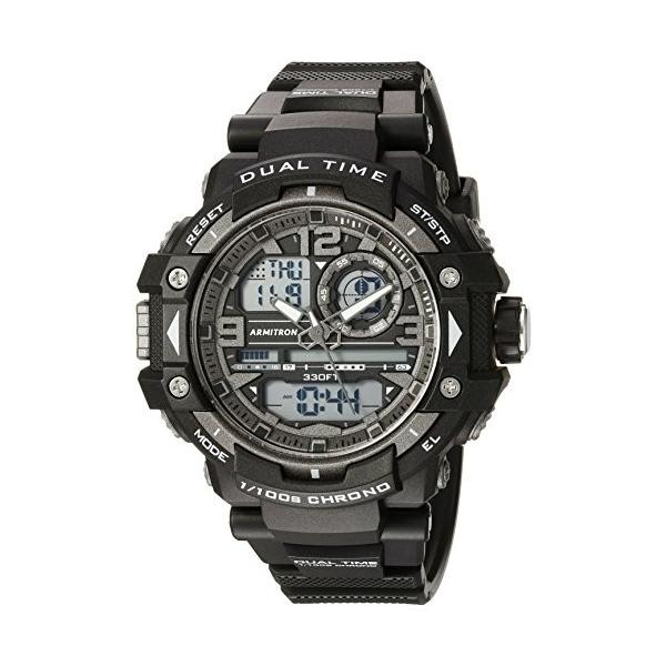 腕時計 アーミトロン メンズ 20/5062BLK Armitron Sport Men's 20/5062BLK Analog-Digital Chronograph Black Resin Strap Watch海外限定品を迅速輸入！5...