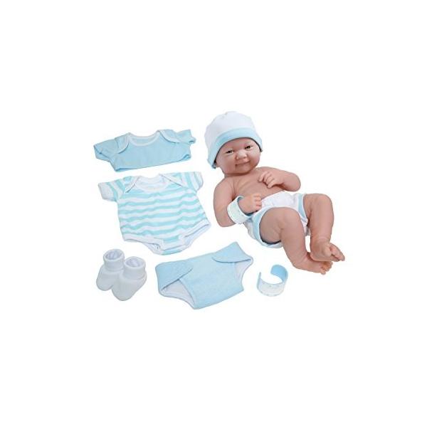 ジェーシートイズ 赤ちゃん おままごと ベビー人形 043657185515 8 piece Layette Baby Doll Gift Set | JC Toys - La Newborn Nursery | 14" Life-Like...