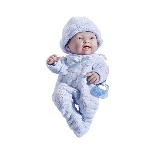 小さなサイズ 新生児 リアルな男の子の赤ちゃん 青い服 JCトイズジェーシートイズ 赤ちゃん おままごと ベビー人形 18452_B JC Toys - Mini La Newborn First Day | Anatomically Co...