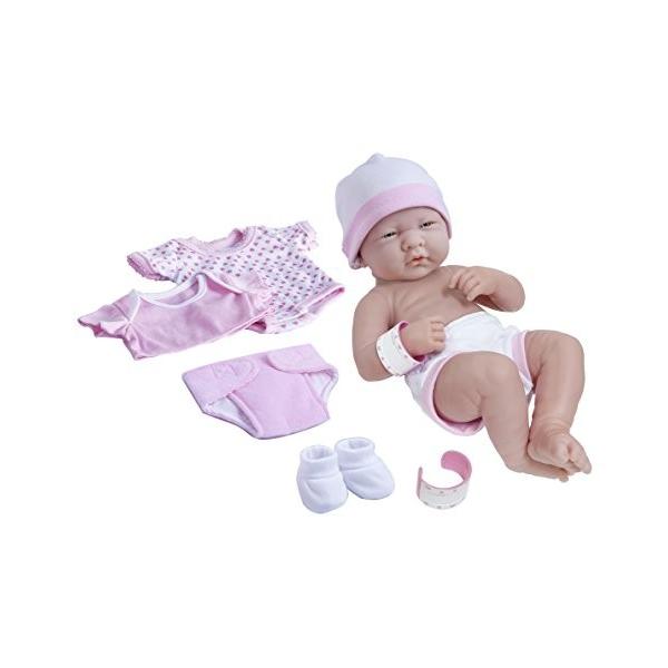 ジェーシートイズ 赤ちゃん おままごと ベビー人形 18543_B 8 piece Layette Baby Doll Gift Set | JC Toys - La Newborn Nursery | 14" Life-Like Doll...