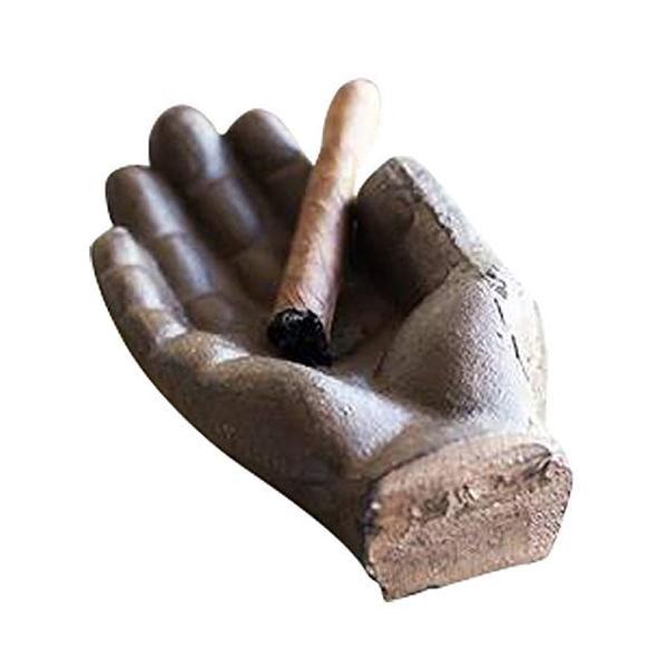 灰皿 海外モデル アメリカ 輸入物 CXX2031 Cast Iron Cigar Ashtray Hand-Shaped - Rustic Decorative Tray, Key Holder, Heavy Duty Paperweig...