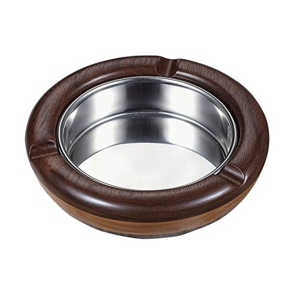 灰皿 海外モデル アメリカ 輸入物 VASH851 Visol Products VASH851 Georgia Round Cigarette Ashtray, Natural Maple Wood and Walnut海外限定品を迅速輸...
