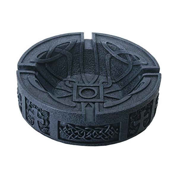 灰皿 海外モデル アメリカ 輸入物 6090871 YTC 5.25 Inch Cigar Ashtray with Celtic Engravings, Grey Colored海外限定品を迅速輸入！5〜15営業日にて発送します。商品名（...