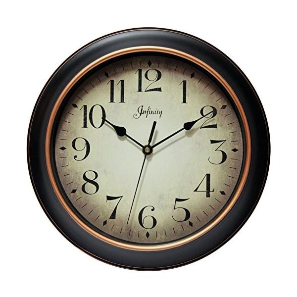 壁掛け時計 インテリア インテリア 海外モデル アメリカ 輸入物 14877BG-2732 Infinity Instruments 14877BG-2732 Precedent Silent Sweep 12 inch Wall Cloc...
